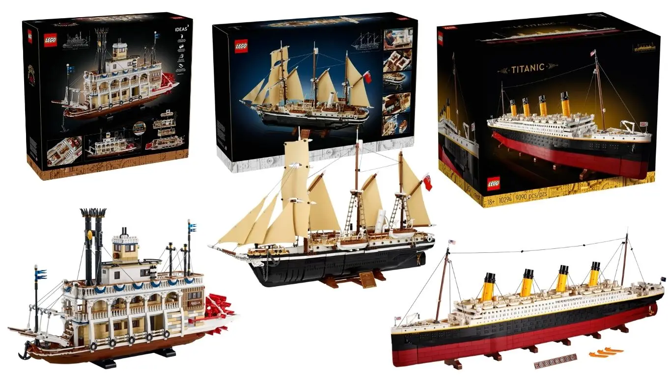 LEGO® Endurance, River Steamboat, Titanic - Bricks vs Blocks
